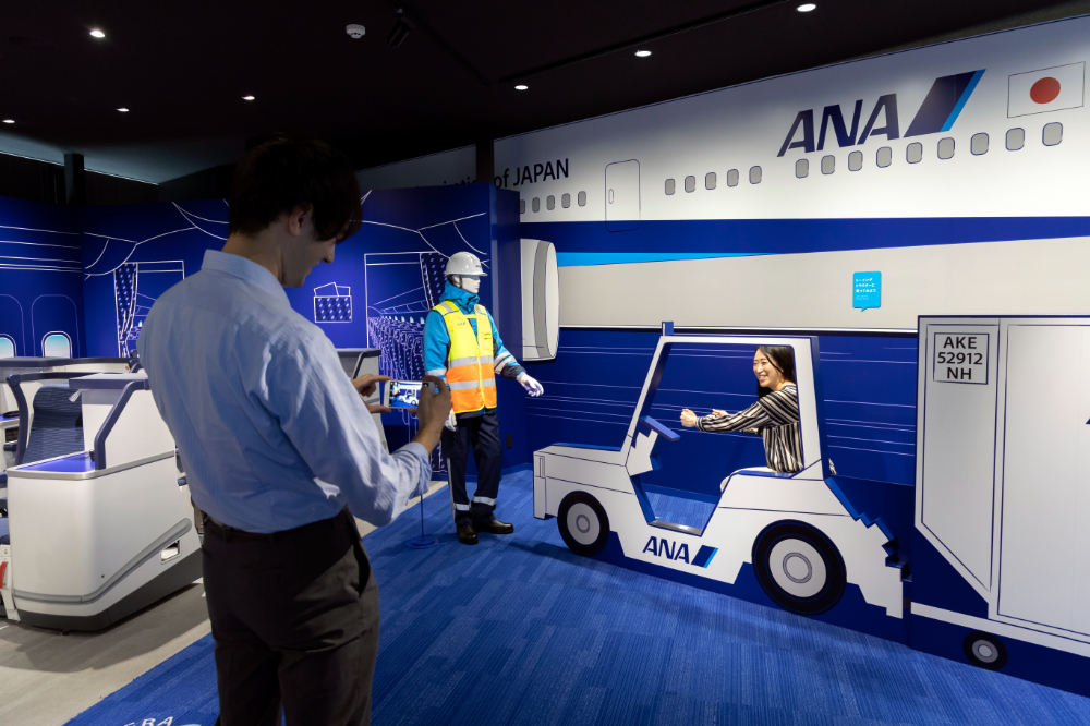 Enjoy a full Haneda DAY with ANA's aircraft factory tour "ANA Blue ...
